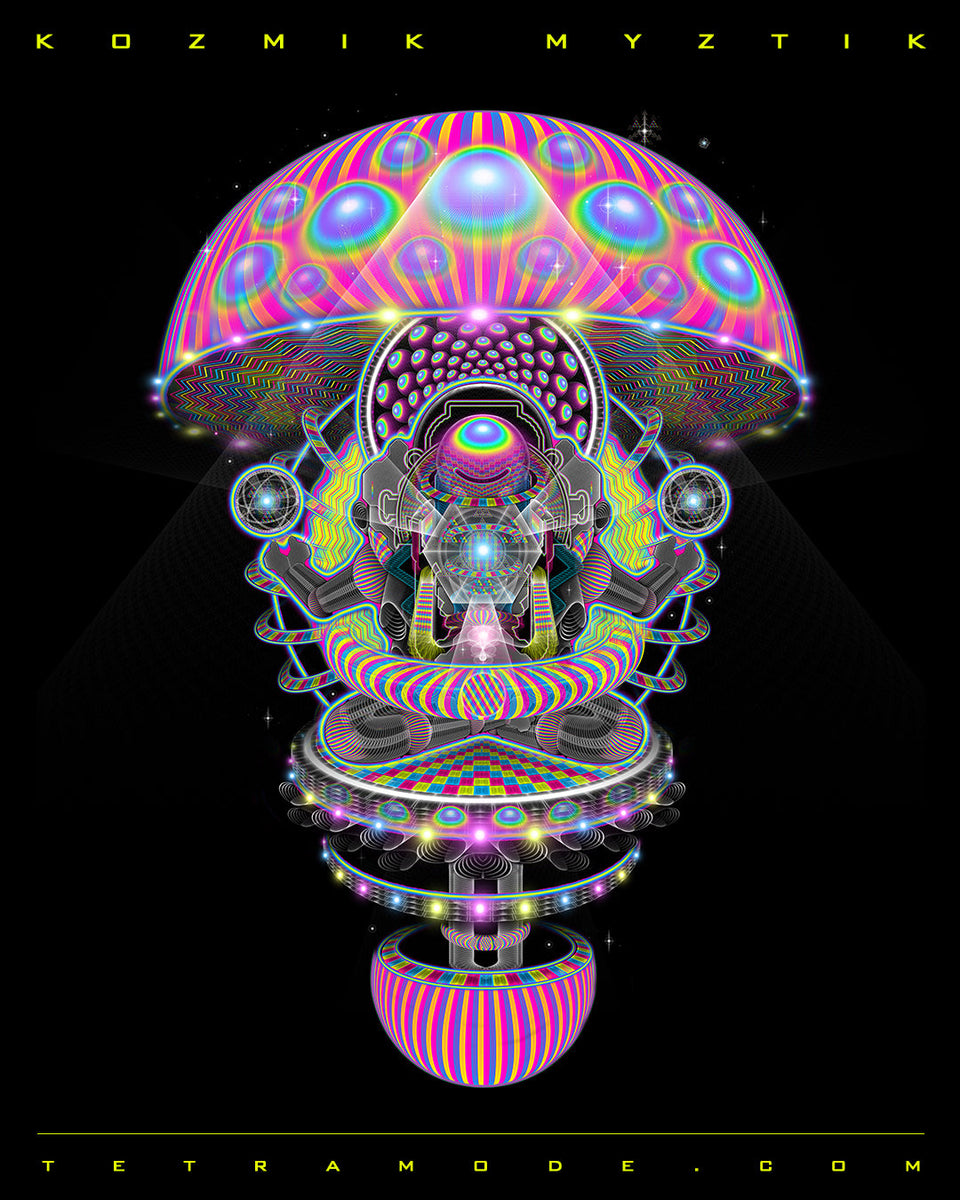 Kozmik Myztik Psychedelic Art Collection by Samuel Farrand | Tetramode