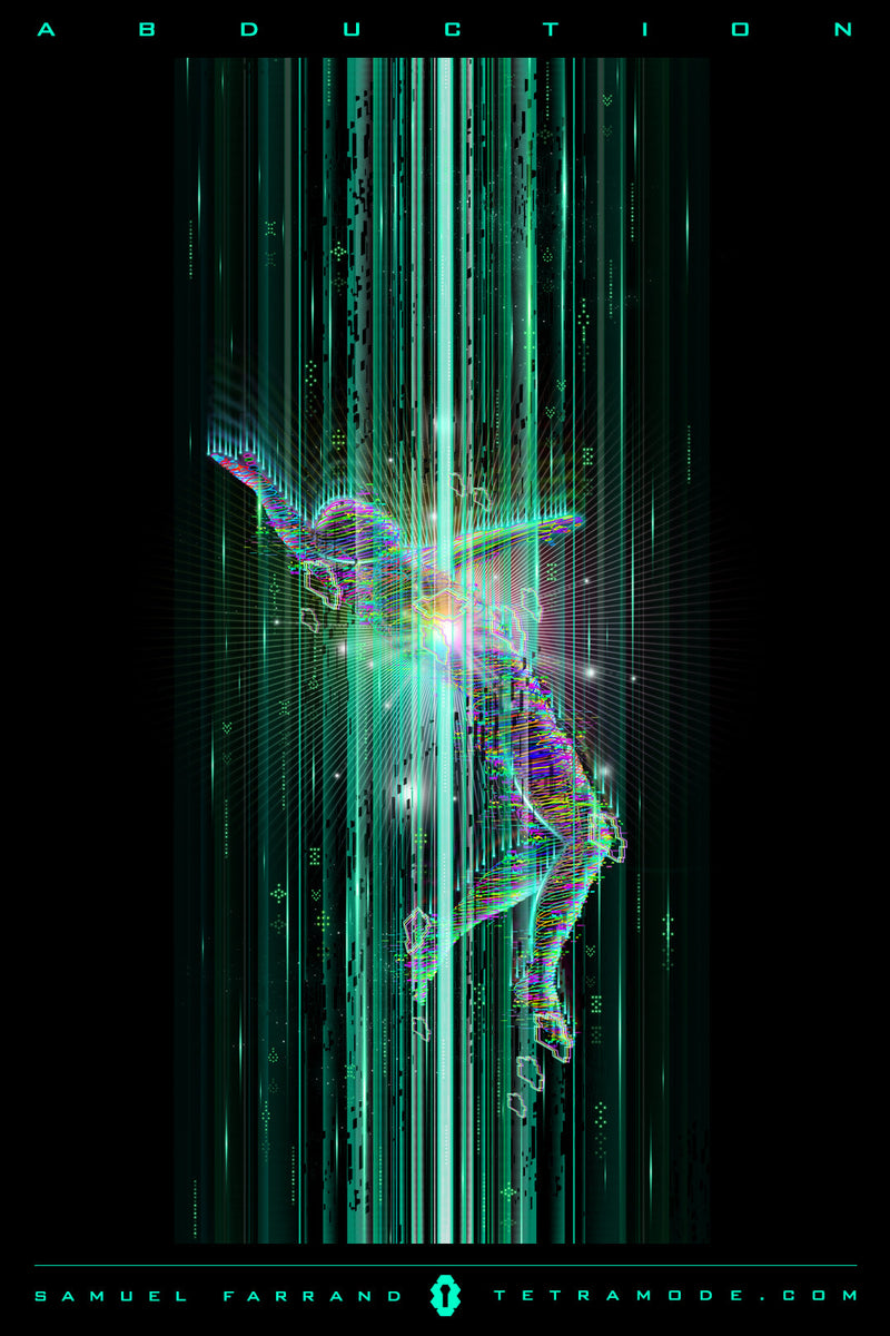 Abduction Psychedelic Sci-Fi Digital Art