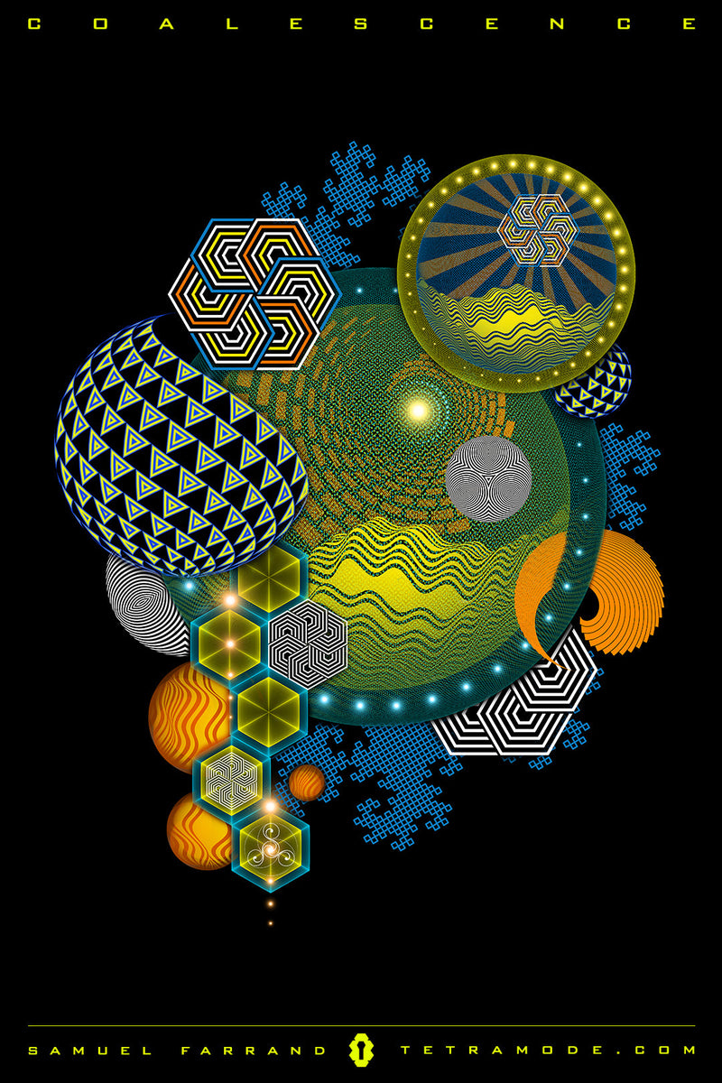 Coalescence Sacred Geometry & Fractal Unity Art by Samuel Farrand