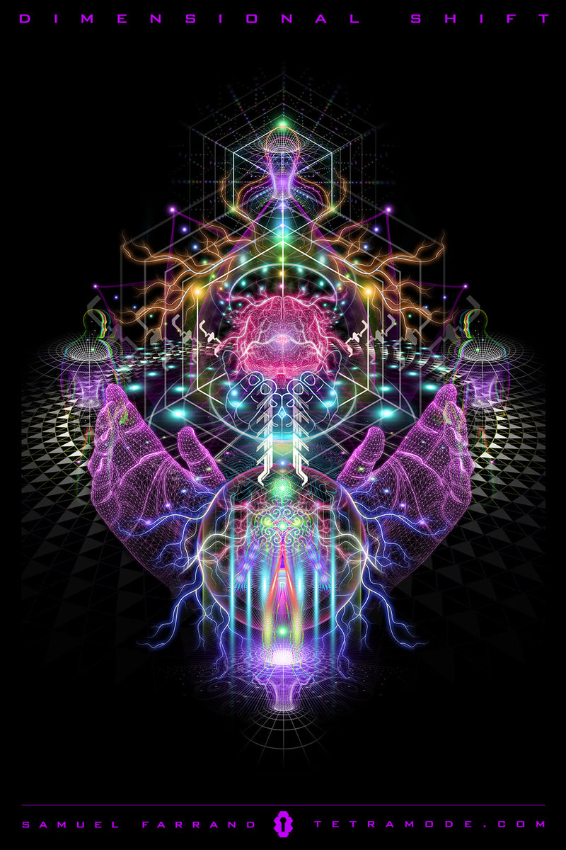 Dimensional Shift Visionary Ascension Art by Samuel Farrand