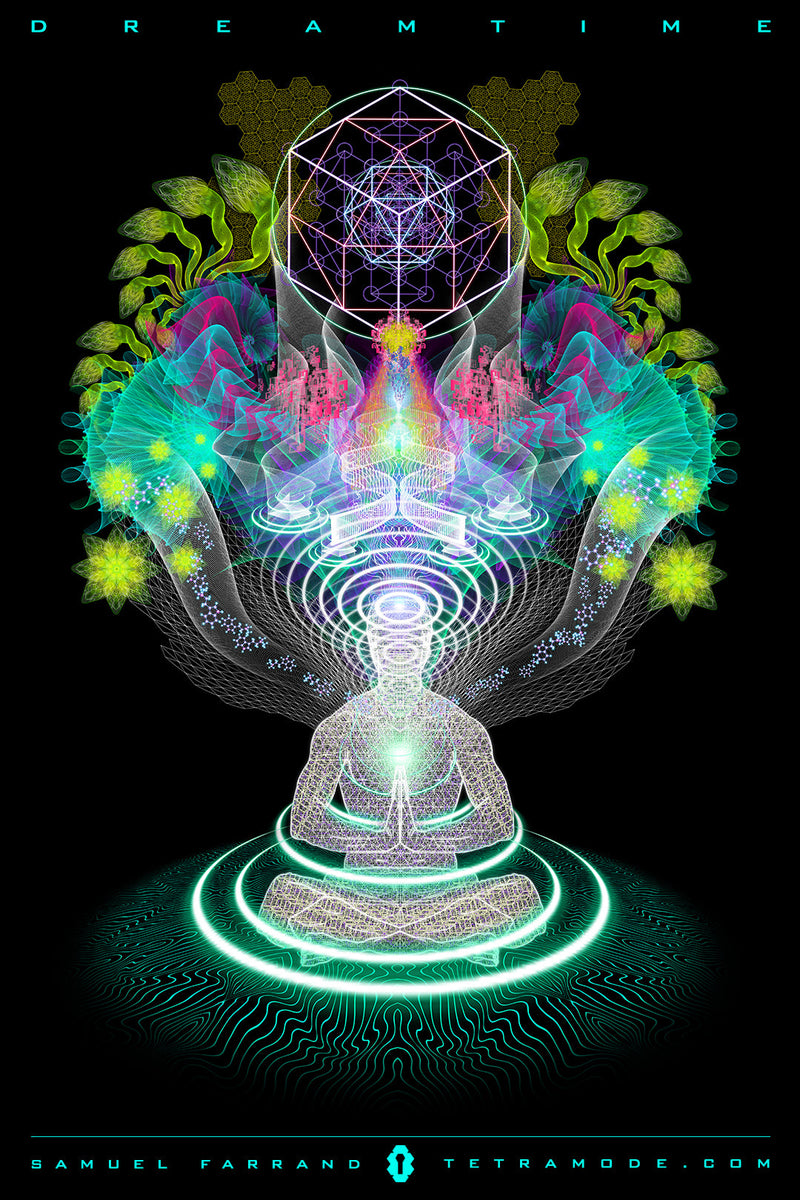 Dreamtime Visionary Meditation Art by Samuel Farrand