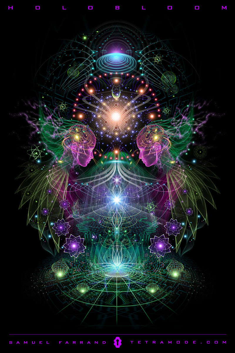Holobloom Visionary Light Consciousness Art by Samuel Farrand