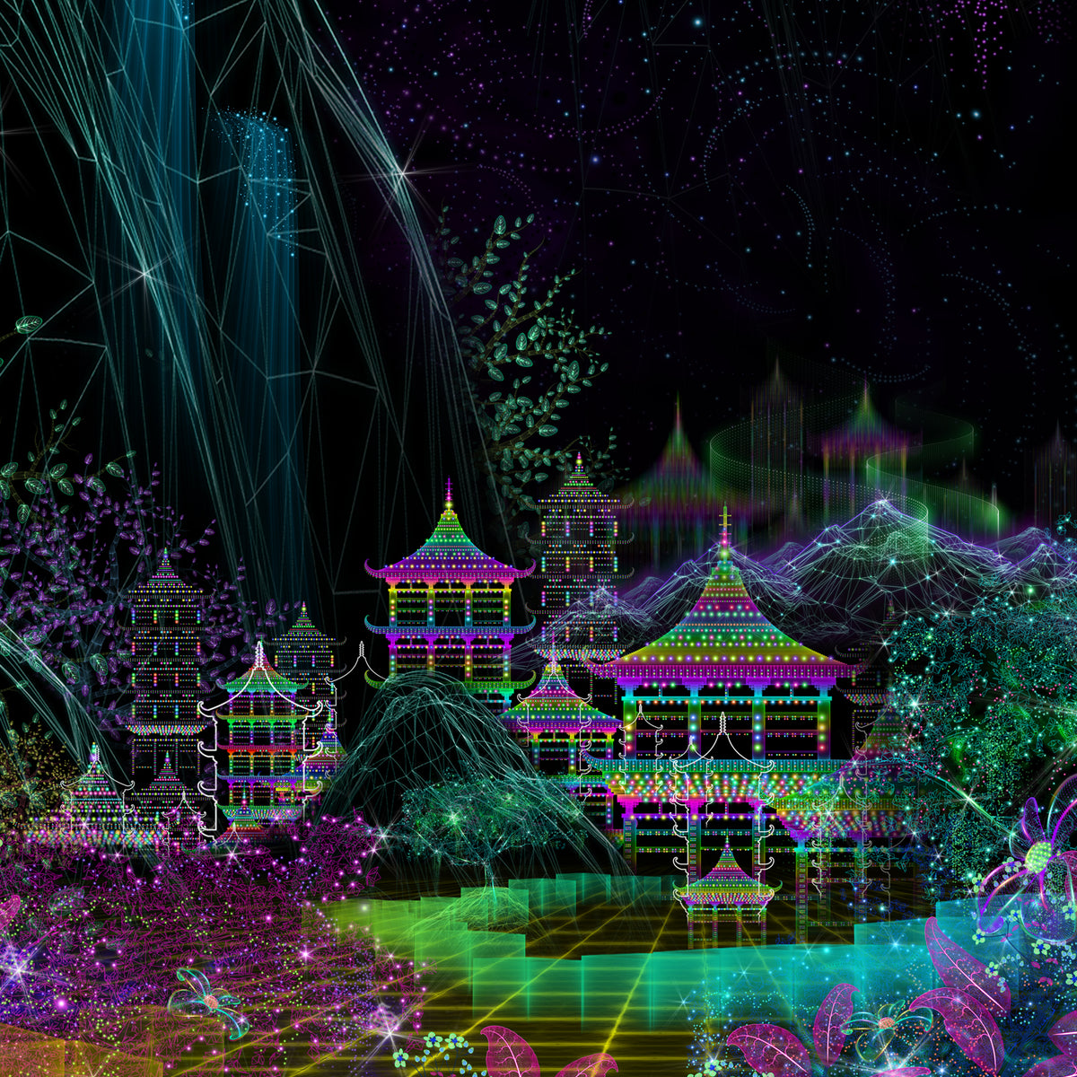 Kasumi Psychedelic Art Collection by Samuel Farrand | Tetramode