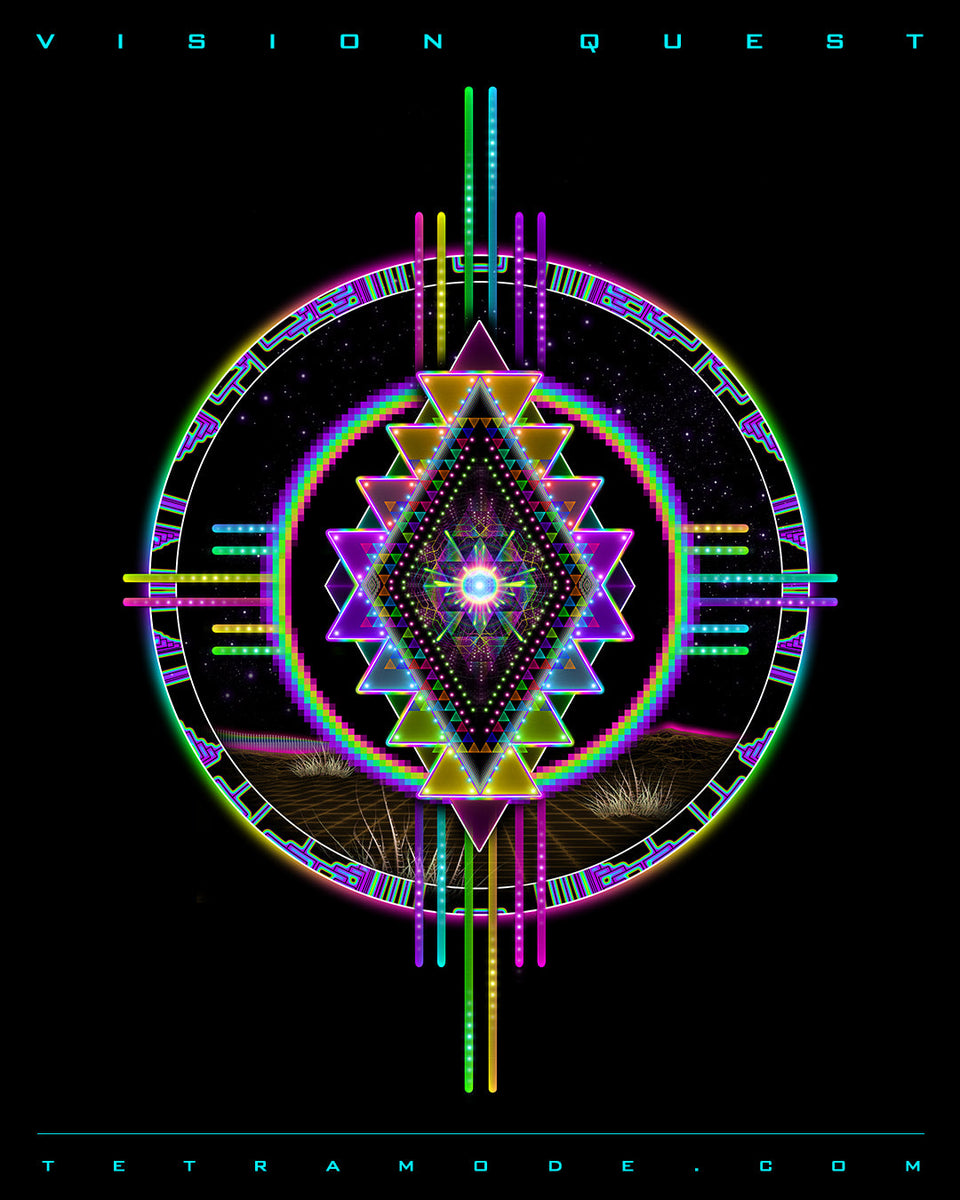 Vision Quest Psychedelic Art Collection by Samuel Farrand | Tetramode