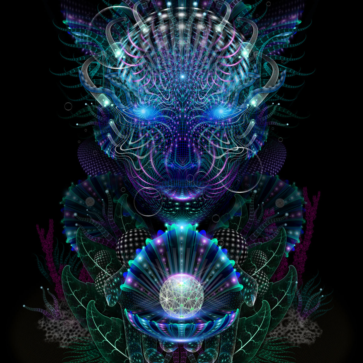 Yemoja Psychedelic Art Collection by Samuel Farrand | Tetramode