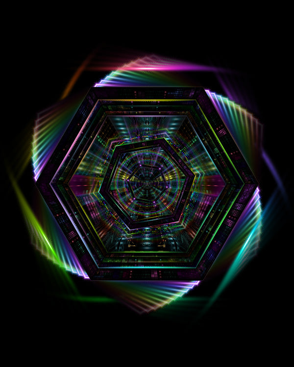 Blast Off Psychedelic Art Collection by Samuel Farrand | Tetramode