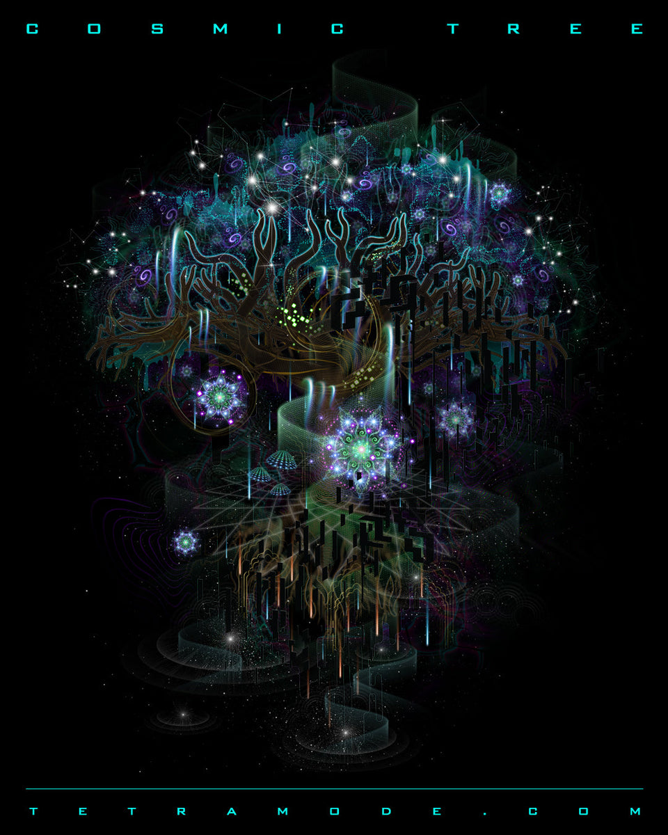 Cosmic Tree Visionary Art | Tetramode