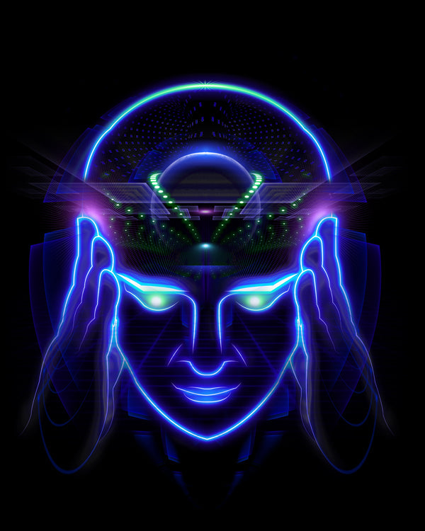 Telepathy Psychedelic Art Collection by Samuel Farrand | Tetramode