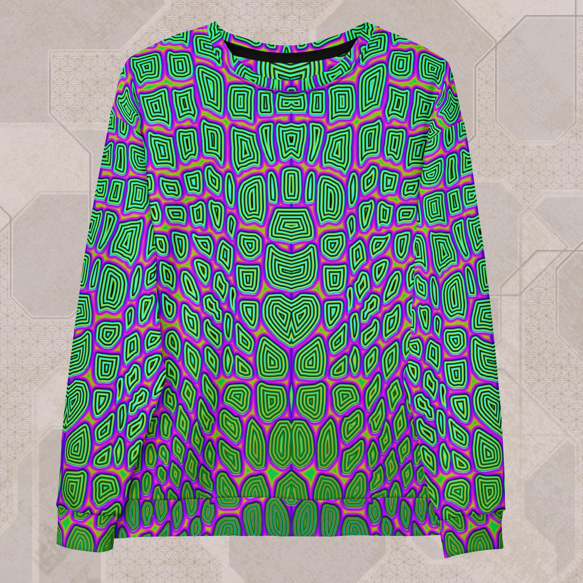 Reptilian Men's Psychedelic Sweater | Tetramode